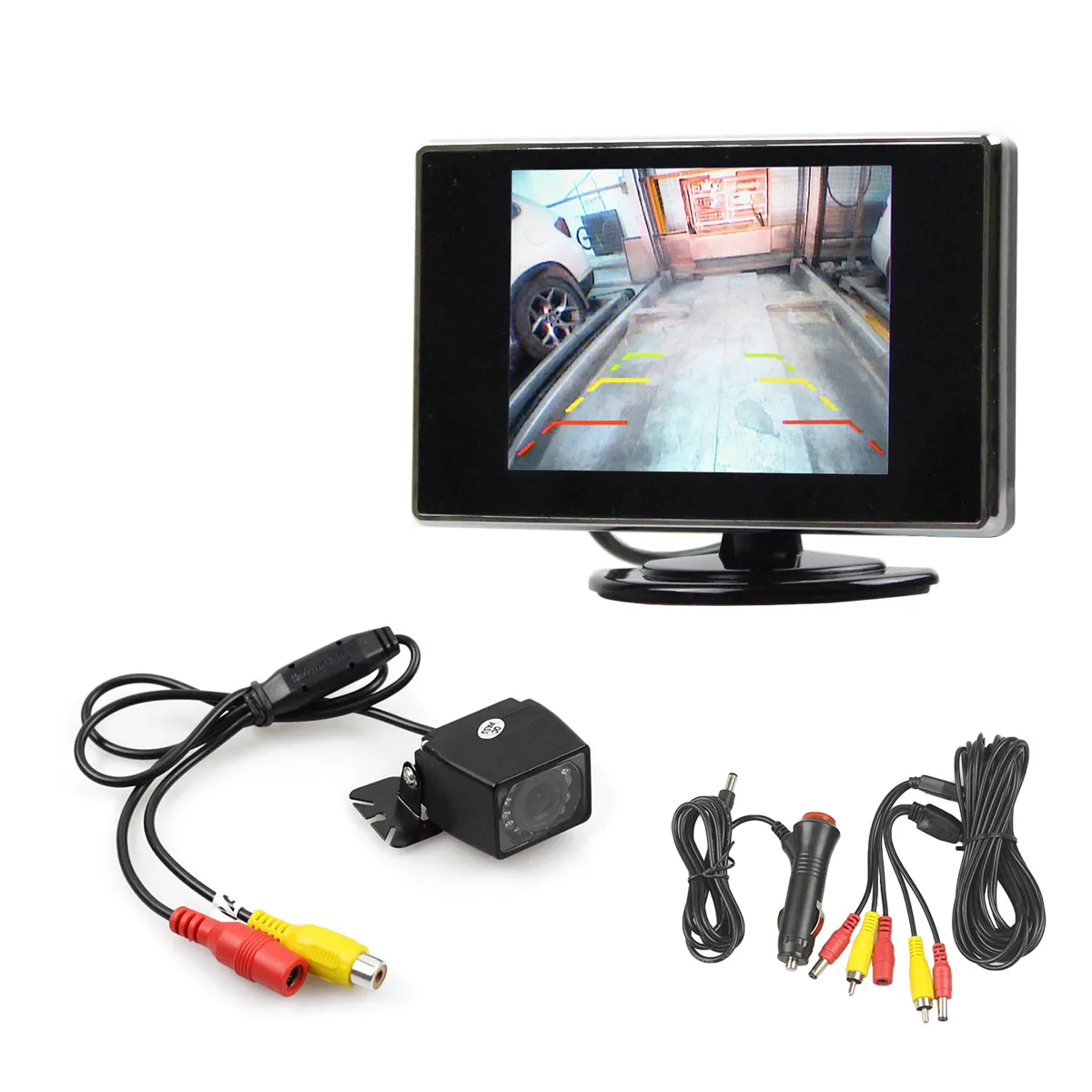 5 Car Backup Camera System - TFT LCD Monitor, Rear View Camera, Parking ...