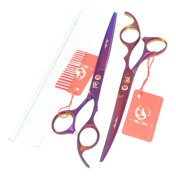 Meisha Pet Trimming Shears 7.0 Inch Japan 440C 6.5 Inches Thinning ...