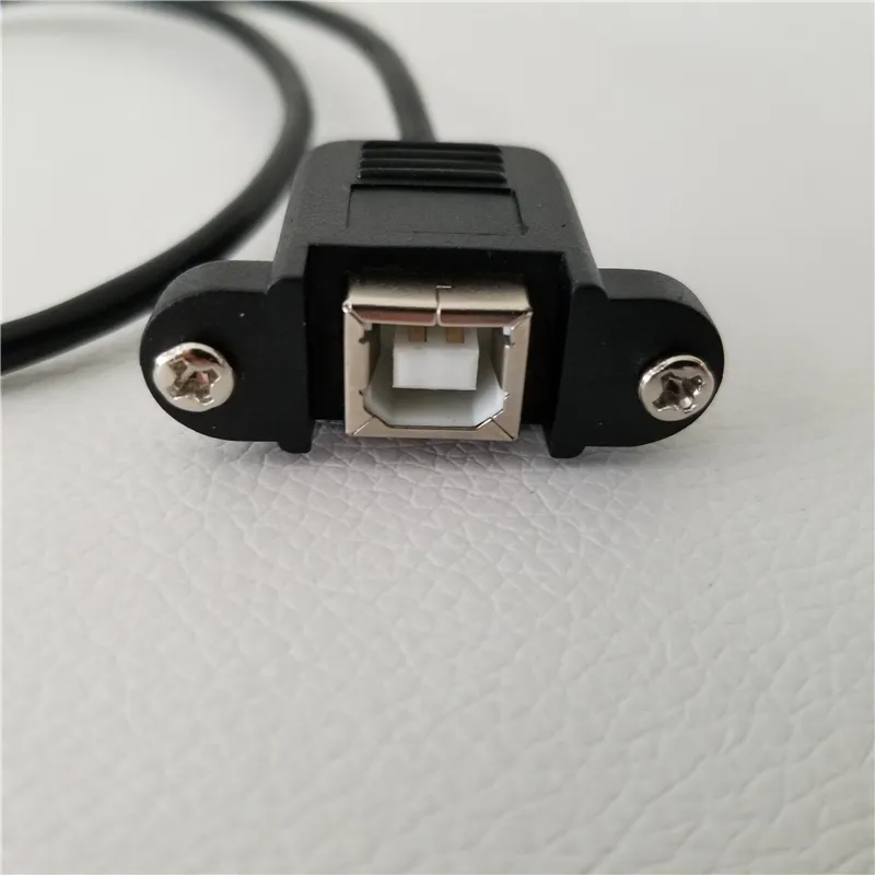 90 Degree Right Angle Mini USB B Male To USB B Female Data Cable Panel ...