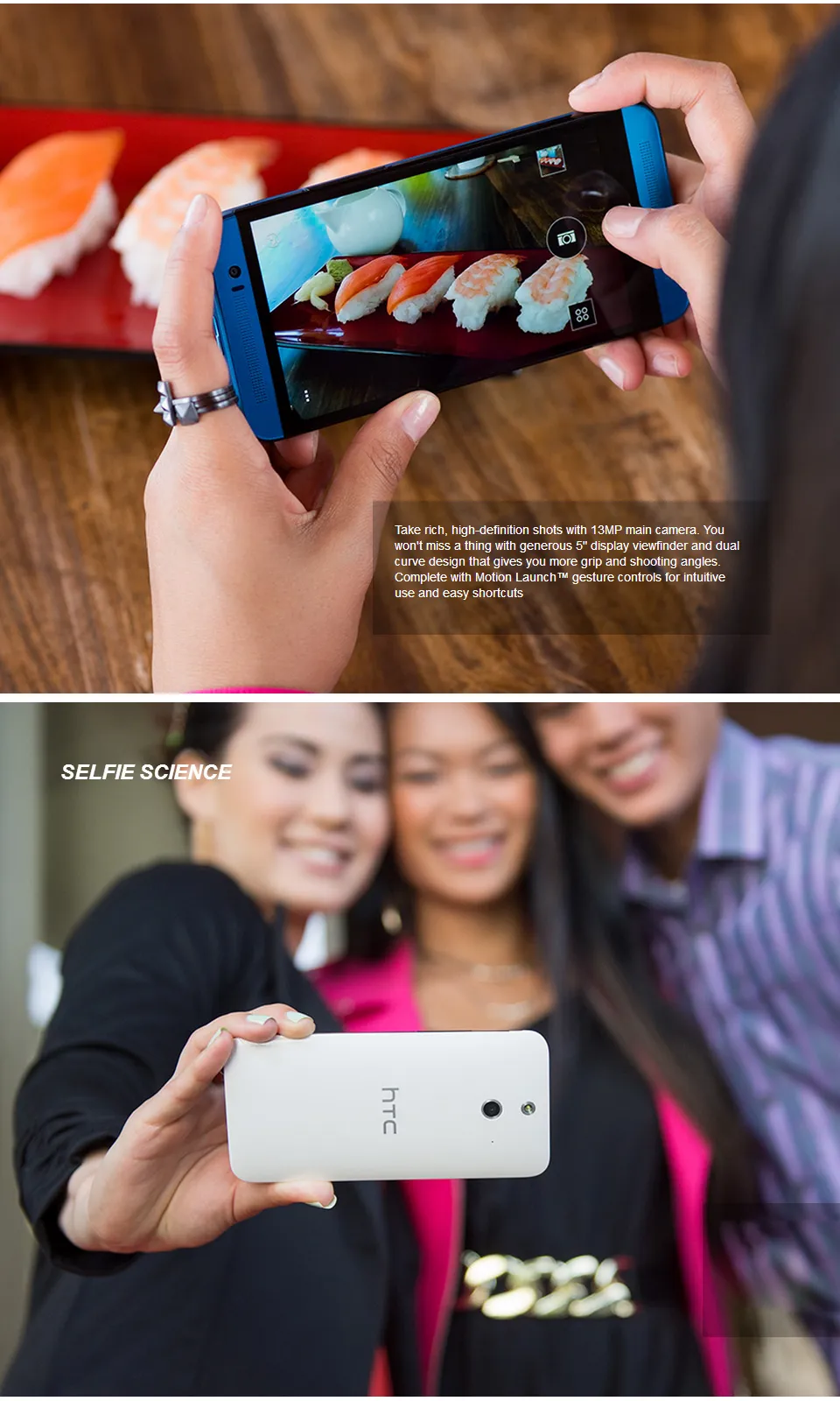 Refurbished Original HTC ONE E8 5.0 Inch Quad Core 2GB RAM 16GB ROM ...