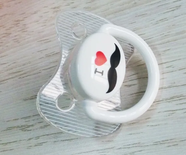Mustache Pacifier, Funny Gentleman Mustache, Cute Baby Handlebar, Funny ...