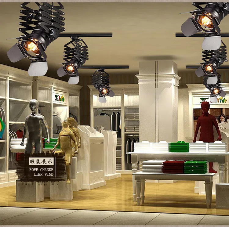 DHgate.com:Loft Art Industrial LED Track Light Fixtures for Clothing ...