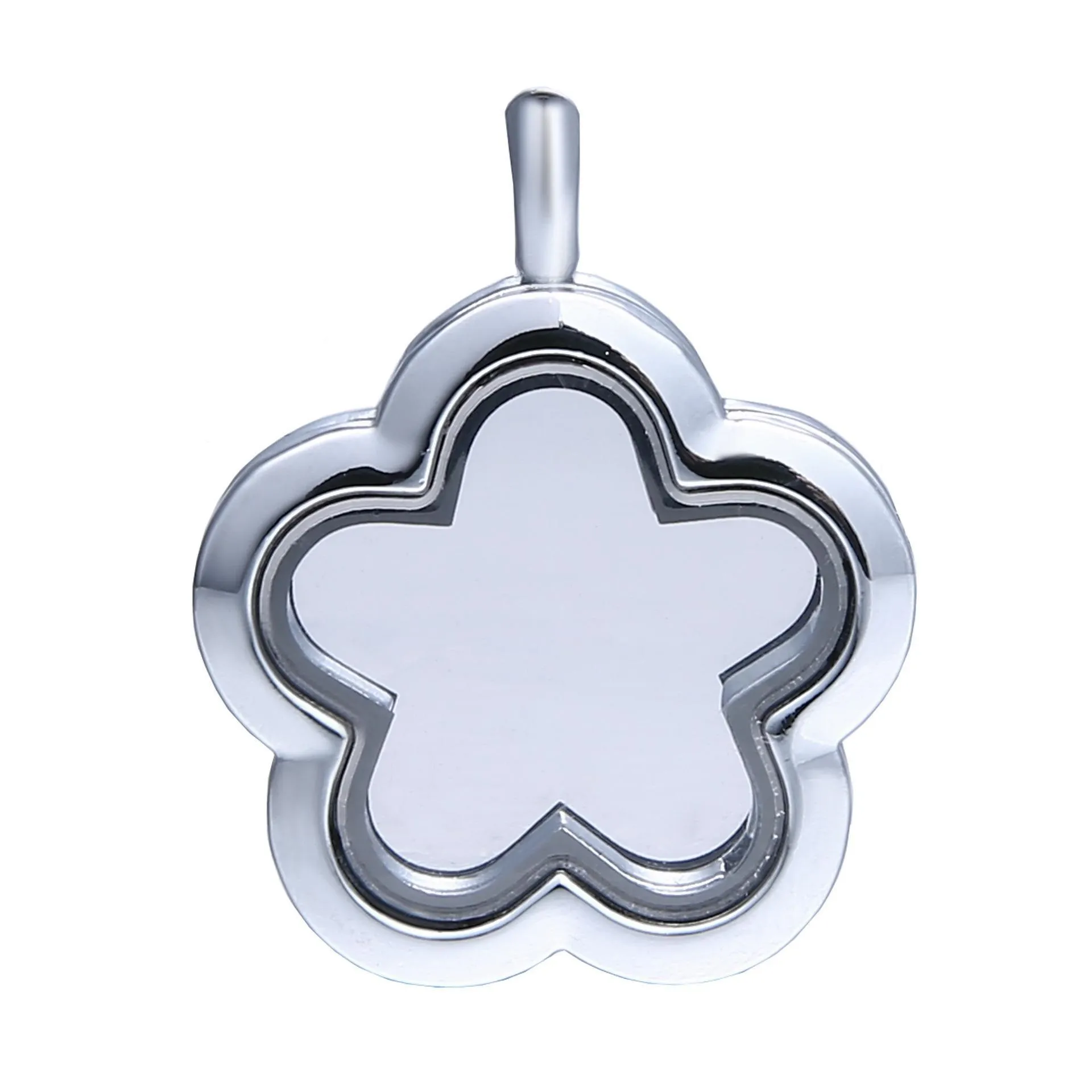 Stunning 25mm Star Shaped Floating Four Leaf Clover Locket With ...