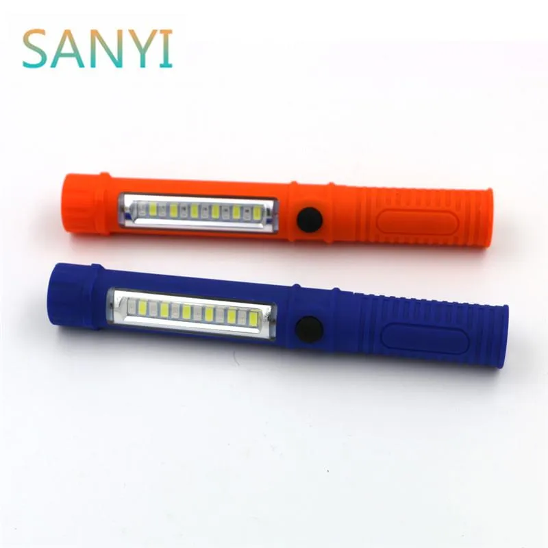 LED Mini Pen Shape Bright Inspection Light Lamp Pocket Camping Torch ...