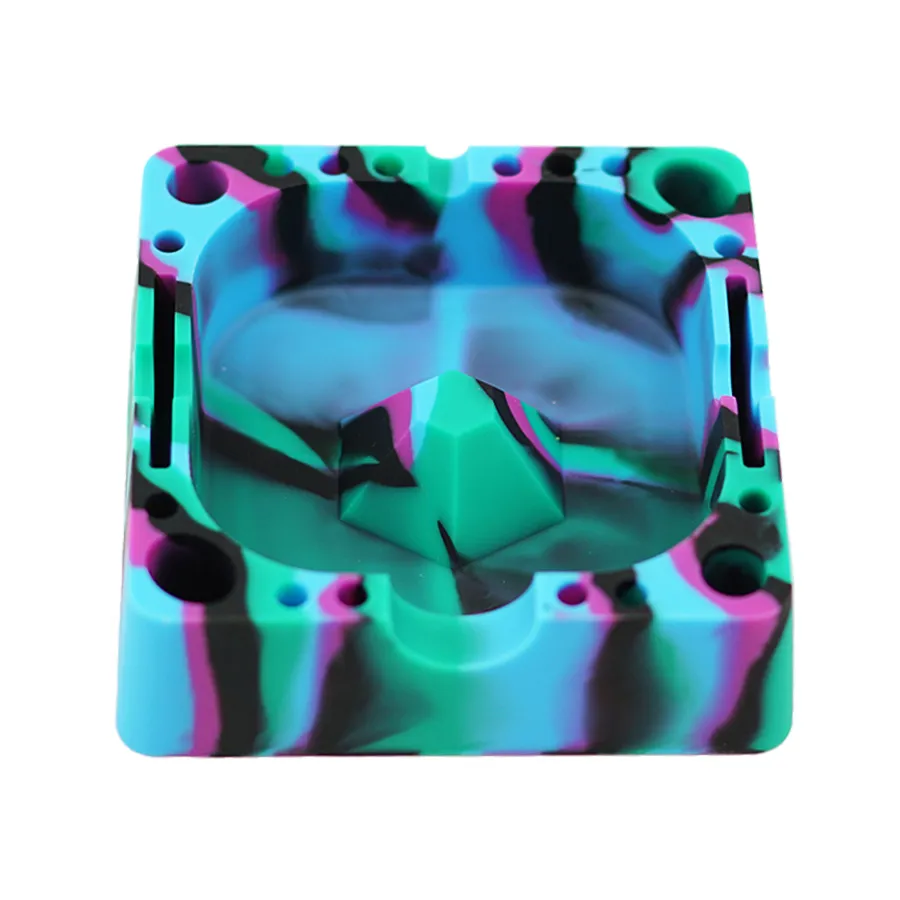 Ashtrays With Compartments Eco Friendly Unbreakable Soft Rubber High ...