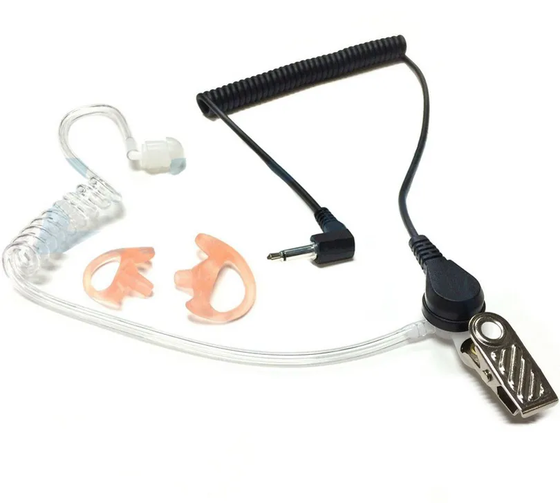 5mm Radio Earpiece with Ear Mold - Covert Acoustic Tube Headset for ...