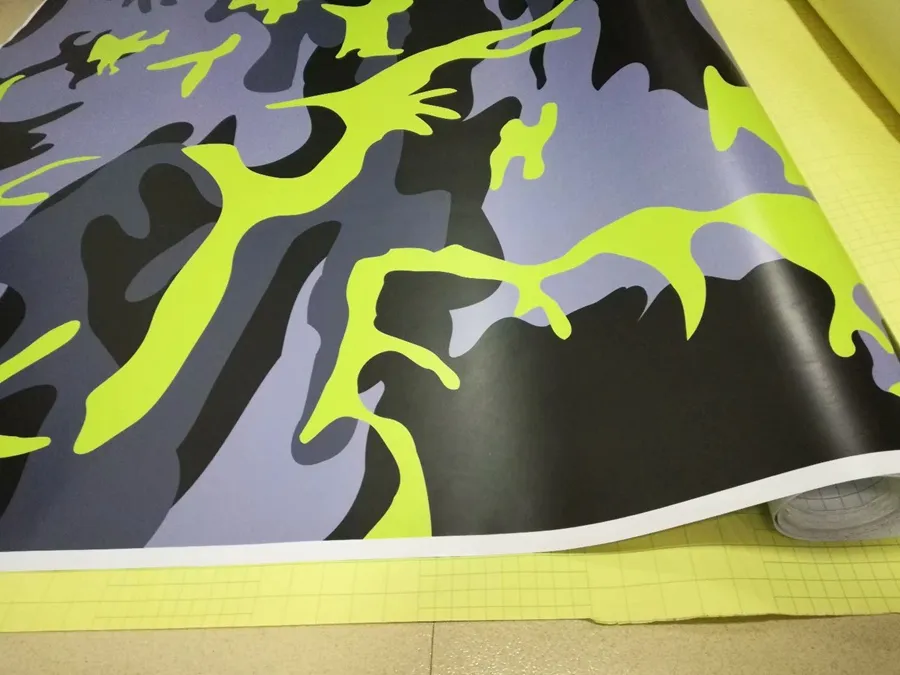 Urban Arctic Camo Vinyl Car Wrap With Fluorescent... From Bestcarwrap ...