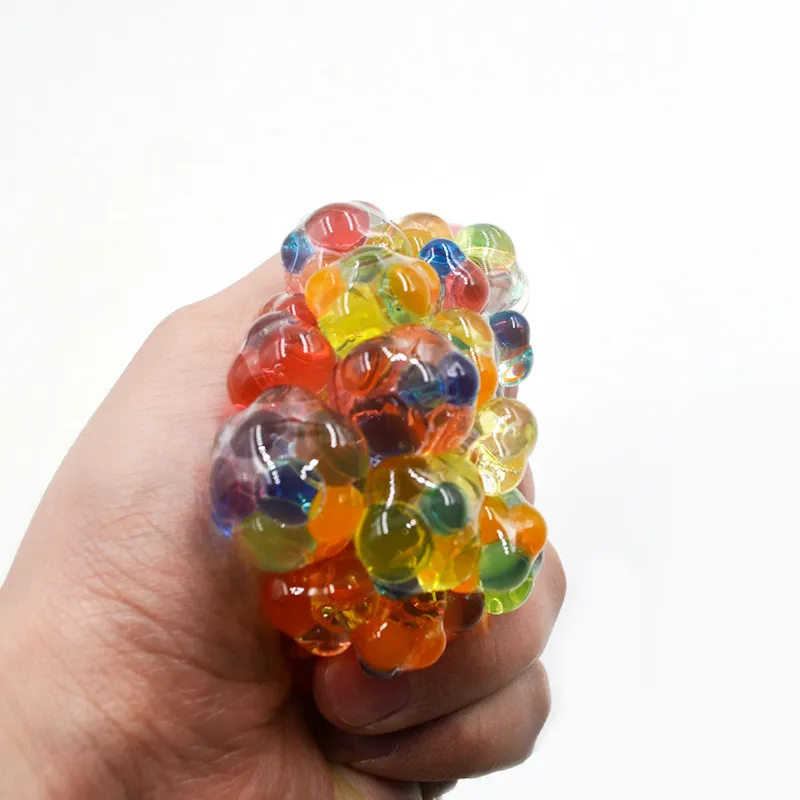 Grape Ball Stress Relief Toy - Novelty Mesh Squeeze Ball for Anxiety ...