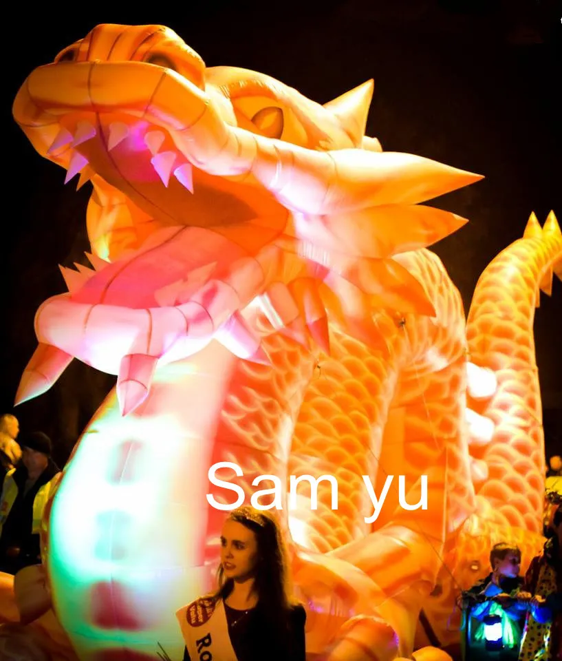 8m Giant Inflatable Chinese Dragon Decoration For Parades Durable ...