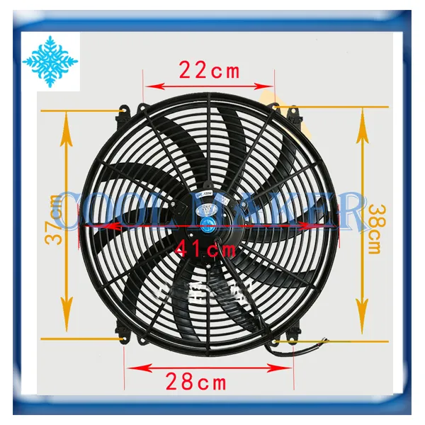 DHgate.com:16 Inch 120W 12V/24V Auto Air Conditioner Condenser Motor ...