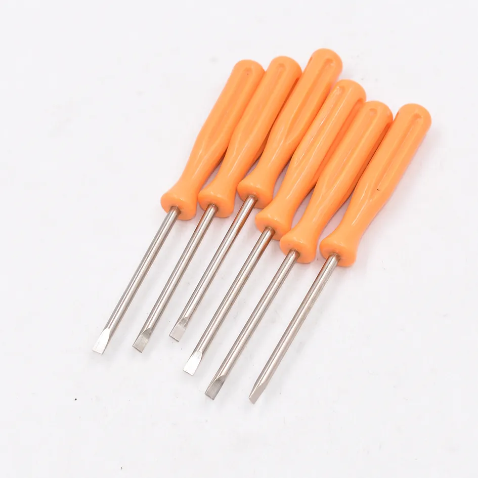 PH0 3mm Phillips Screwdriver Flathead Slot Type 45# Steel Orange Flat ...