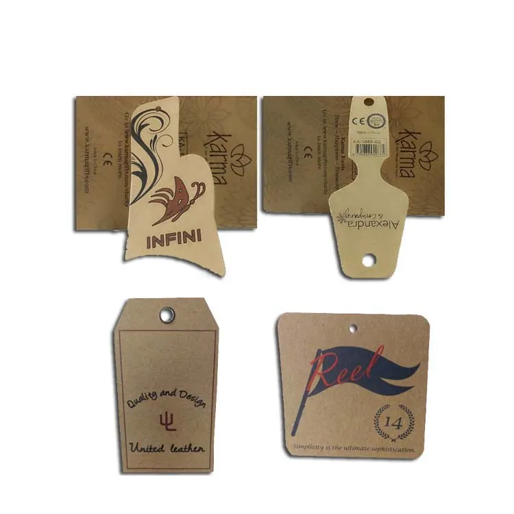Wholesale Customized Print Clothing Hang Tag Paperboard Garment Color ...