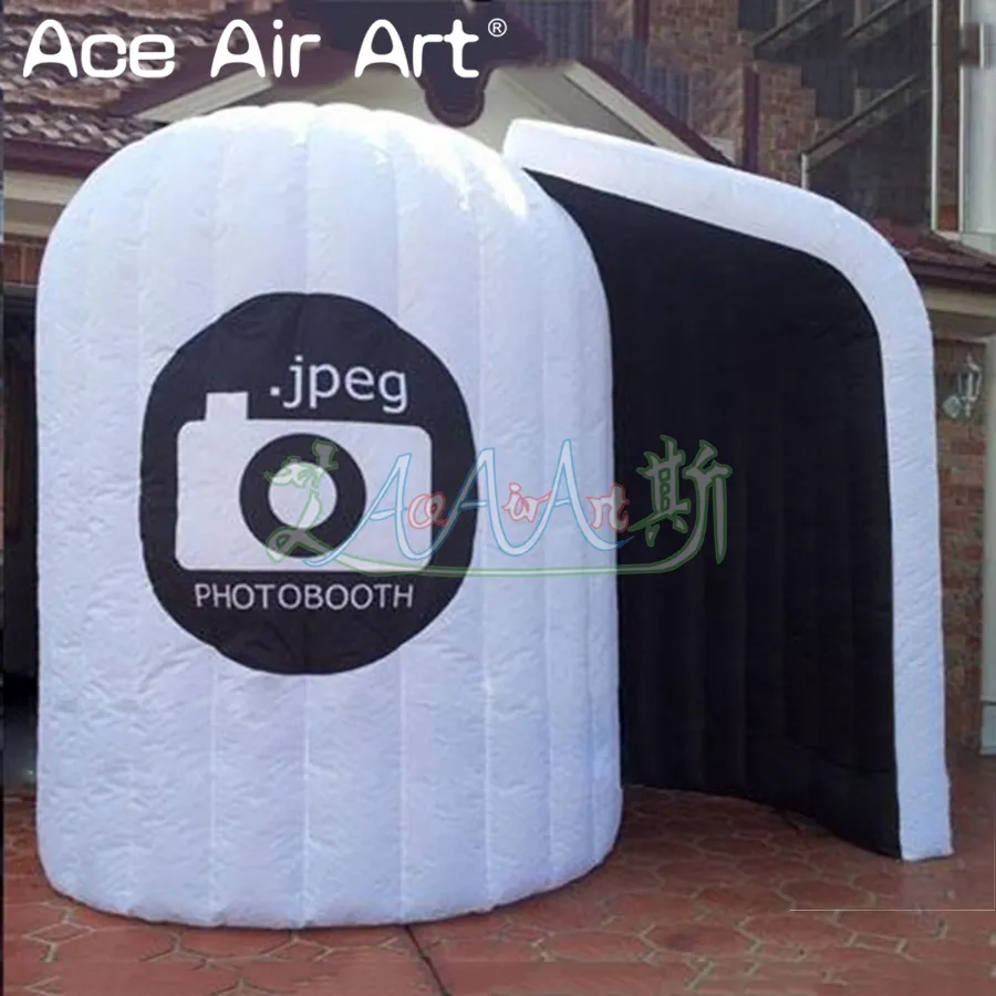 Inflatable Photo Booth With LED Lights Igloo Dome Backdrop For Parties ...