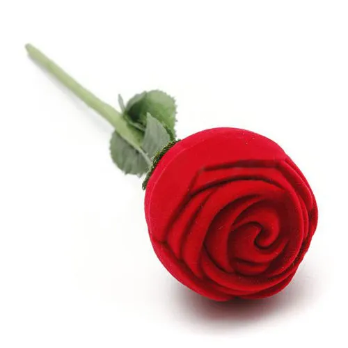 DHgate.com:Red Rose Flower Ring Box, Jewelry Gift Case Display Pack ...