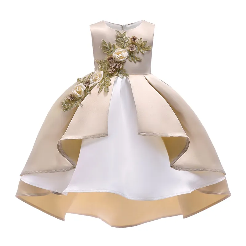 Elegant Childrens Dresses Gold Embroidery Princess Dress: Perfect Party ...