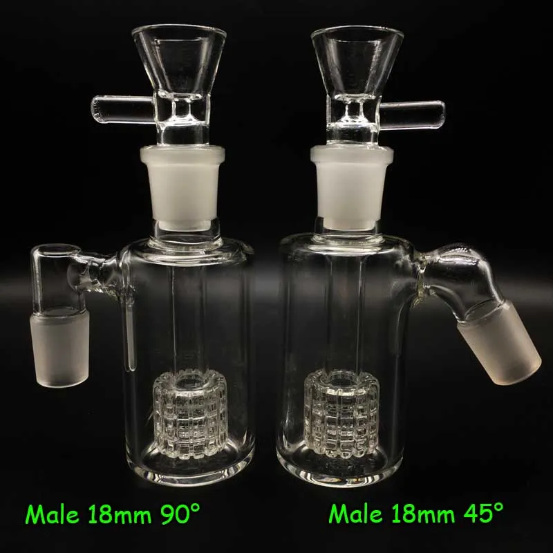Glass Ash Catcher Set 14mm 18mm With Bowls | Tire Perc For Oil Rigs ...