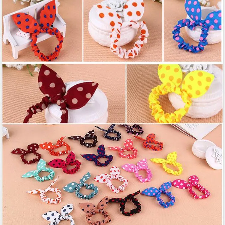 Cute Polka Dot Bow & Bunny Ears Headbands - Hair Accessories for Girls ...