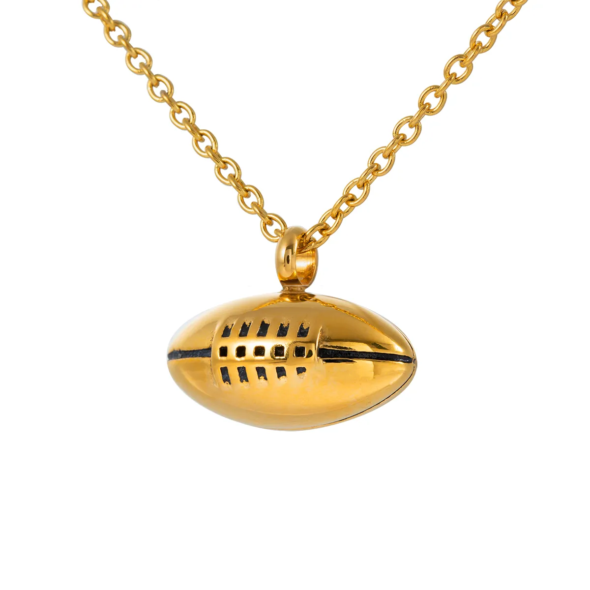 DHgate.com:Football Pendant Cremation Jewelry Gold Keepsake Memorial ...