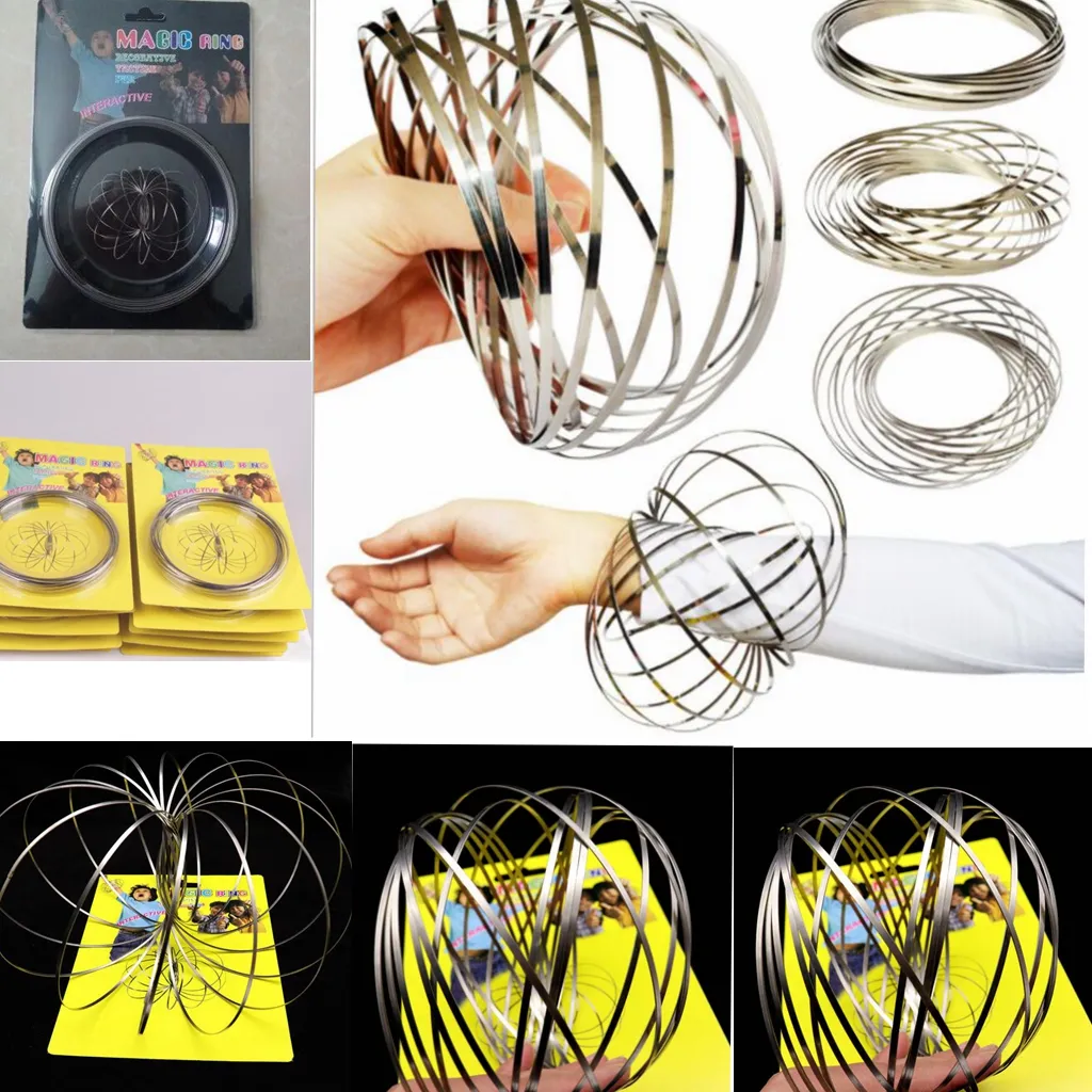 Gyro Ring Toy Flow Rings 3D Kinetic Sensory Toy, Interactive Cool Toys ...