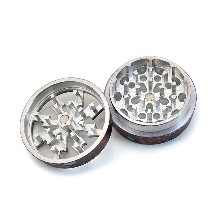 Camouflage Skull Ghost Head Herb Grinder 4 Layer Tobacco Crusher, 50mm ...