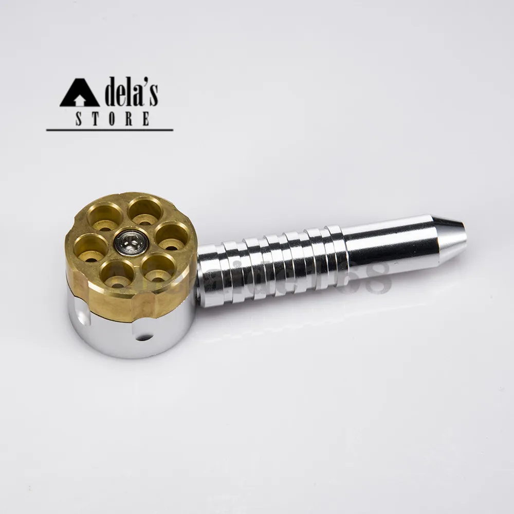 Metal Smoke Pipes With Rotary Bullet Design Aluminum Alloy 4.6 Inch ...