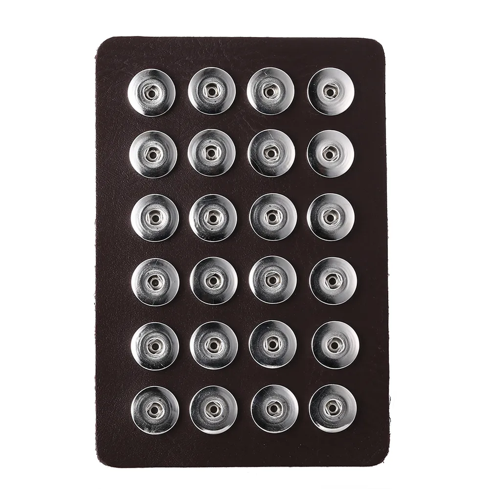 18mm Snap Button Display: Black Leather Snaps for Jewelry - Shop Now ...