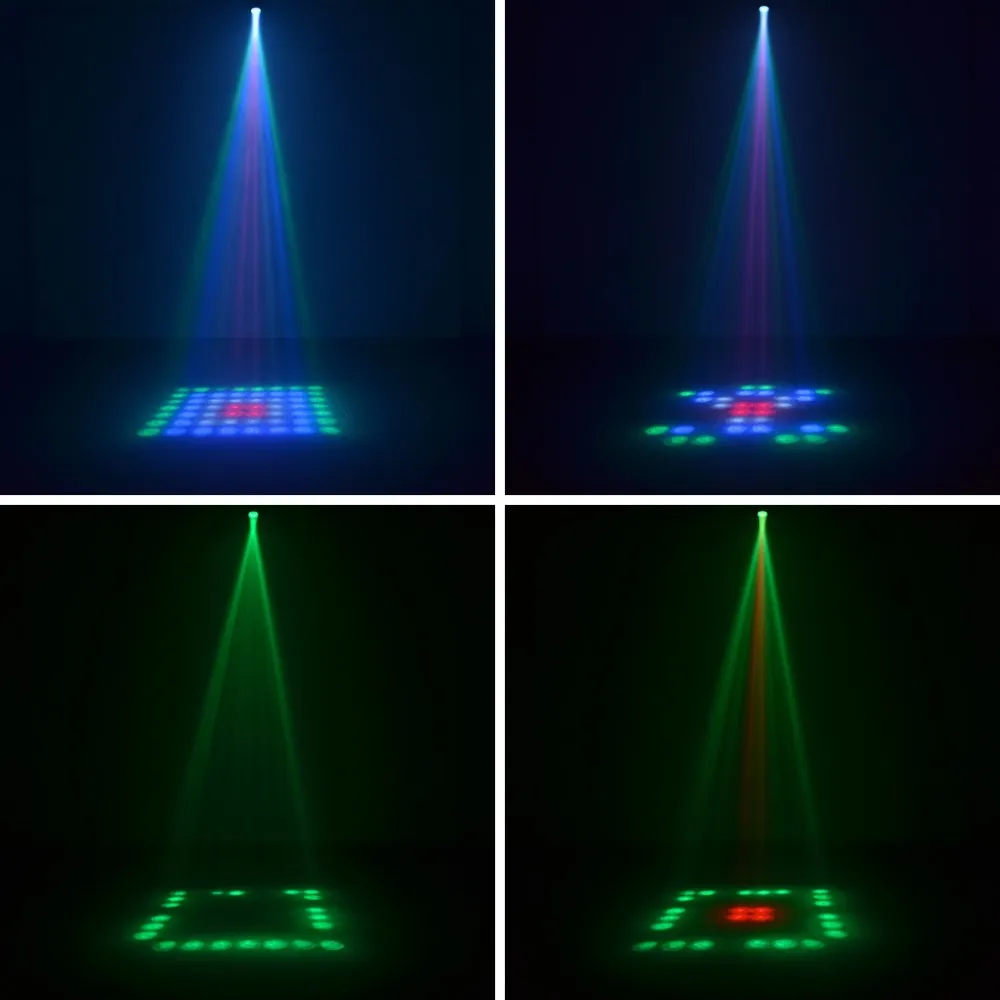 Party Disco Lights Sound Activated Projector: Mini 64 LED RGBW Lattice ...