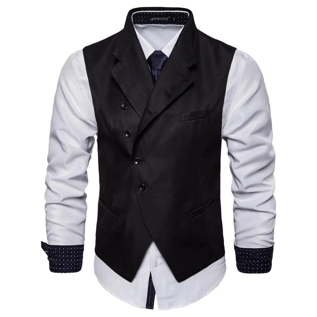 DHgate.com:British Style Mens Business Asymmetric Suit Vest:Wedding ...