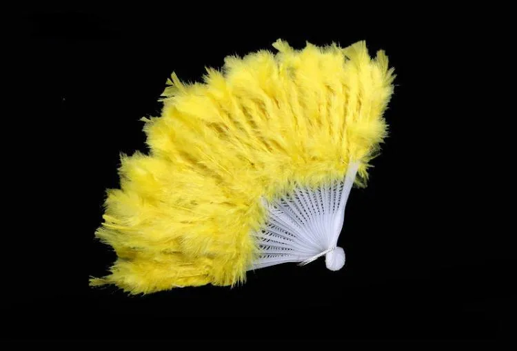 Elegant Feather Fans: Decorative Fluffy Hand Fans For Weddings, Parties ...