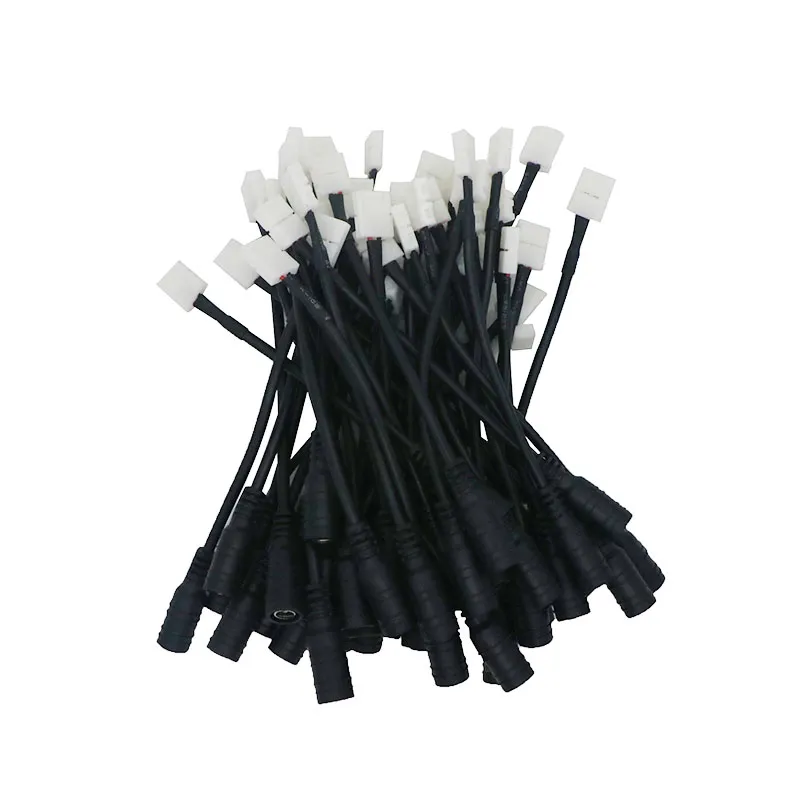 2 Pin LED Light Connector: 5.5 X 2.1mm DC Female To 2 Pin LED Strip ...