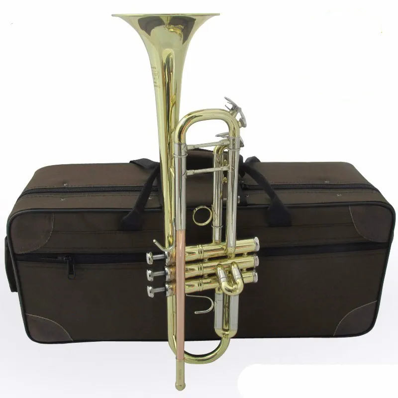 Professional Bb Trumpet - TR 800G Gold & Silver Lacquer, High-Quality ...