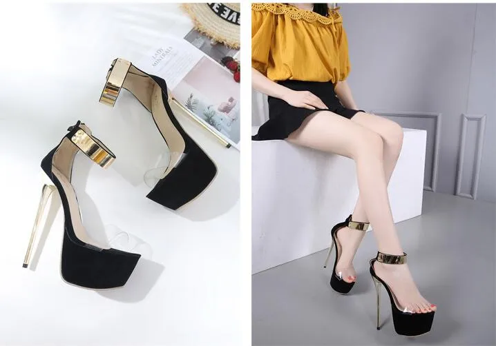 Dijigirls Summer Women 16cm High Heels Sandals Woman Gladiator Shoes