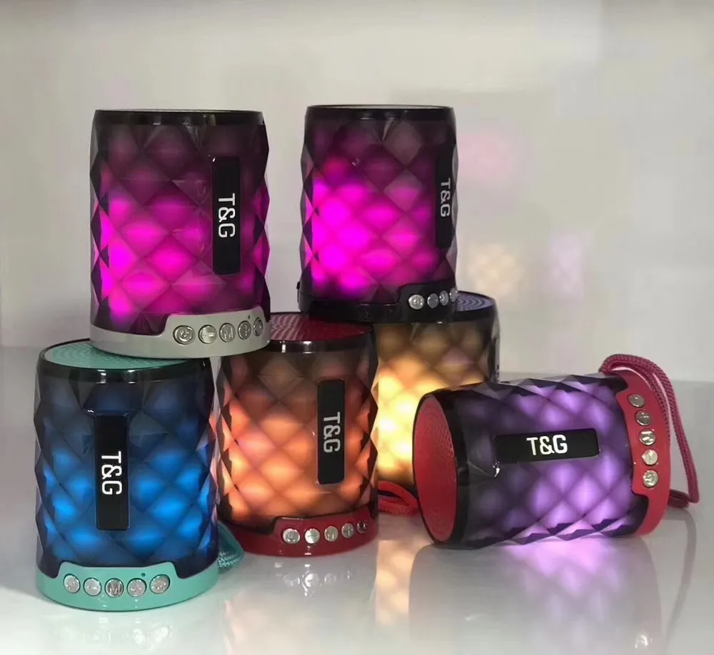 Haut Parleur Bluetooth Sans Fil TG155: Subwoofer Puissant, Lumières LED, Carte TF, FM, Micro ...