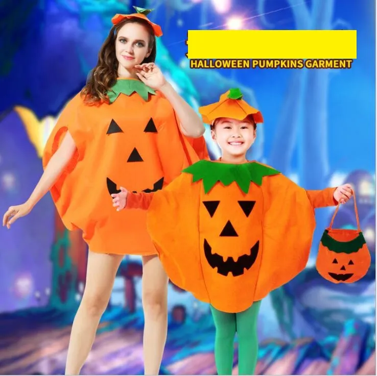 Pumpkin Costume: Kids Halloween Cloak With Pumpkin Hat & Cape, Non ...