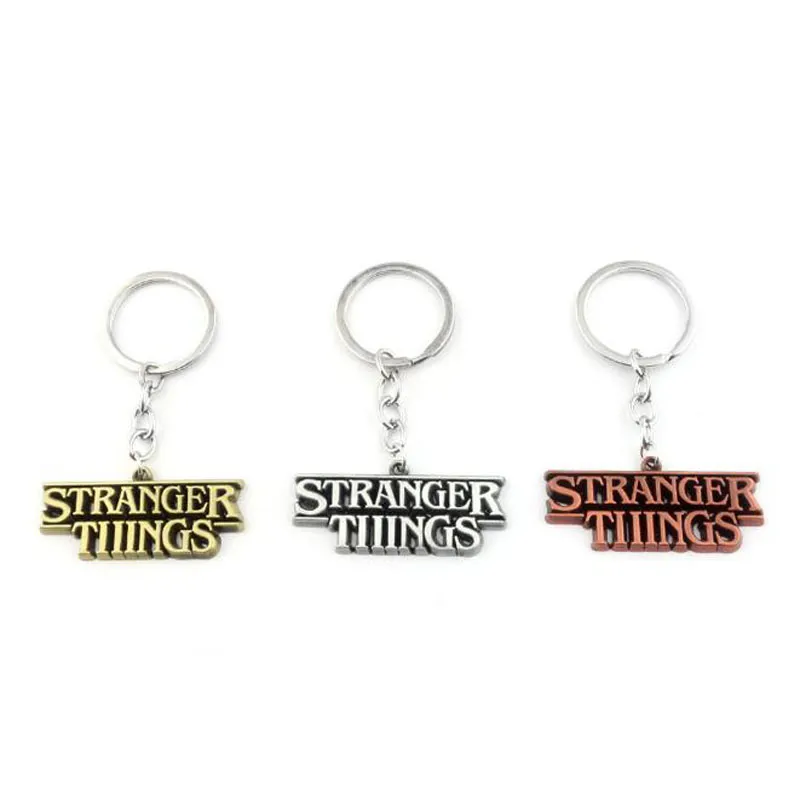 SC Horror TV Series Stranger Things Letter Logo Supernatural Keychain ...