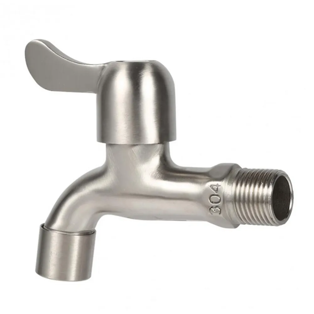 G1/2'' Washing Machine Faucet, 304 Stainless Steel Outdoor Garden Tap ...