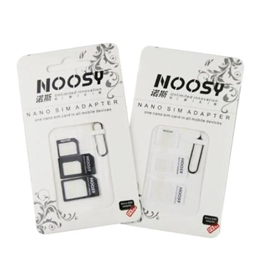 4 In 1 Noosy Nano Sim Card Mcdodo Adapter With Eject Pin For IPhone And ...