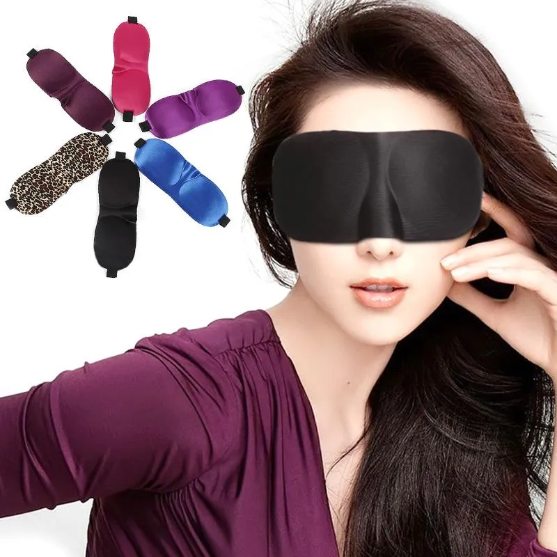 3D Sleep Rest Travel Eye Mask - Soft Sponge Cover Blindfold Shade ...