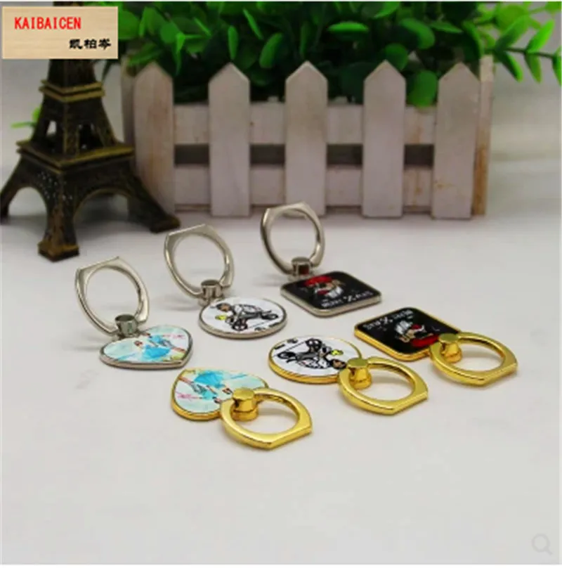 Sublimation Blank Metal Finger Ring Mobile Phone Holder Heat Trasnfer ...