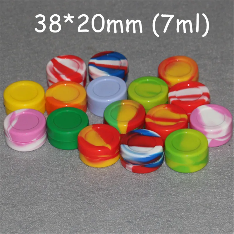 Silicone Dab Containers 3mL, 5mL, 7mL, 22mL Non Stick Wax Jars For Oil ...
