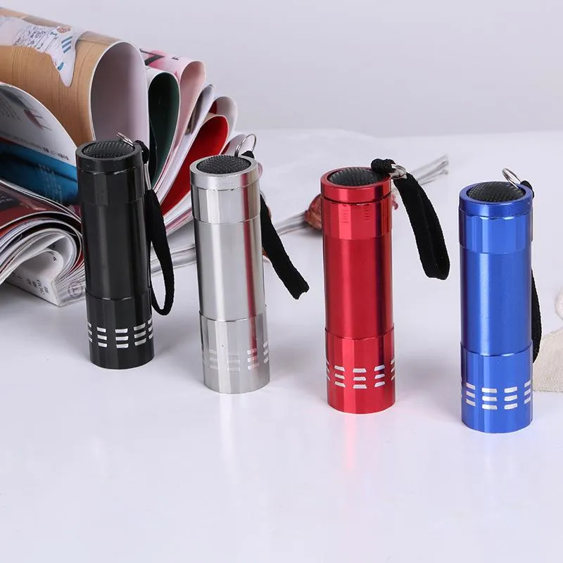 DHgate.com:Outdoor Aluminum Mini 9 LED Torch Flashlight, Portable ...