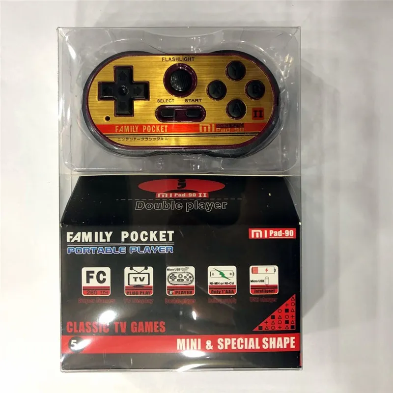 Mini Retro Handheld Game Console - 8-Bit Classic NES Style, 260 Built ...
