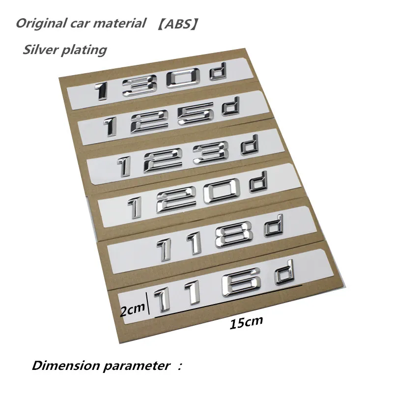 Autocollants De Voiture 116d 118d 120d 125d 130d 135d Botte Arrière ...