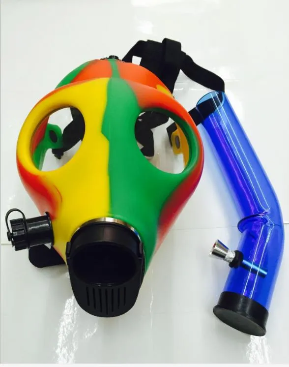Food Grade Silicone Gas Mask With Water Pipe Versatile Protection For ...
