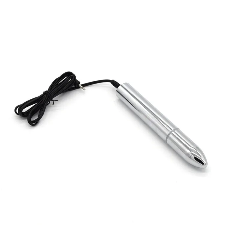 Electro Stimulation Anal Plug With Double Electrode Metal Prostate ...