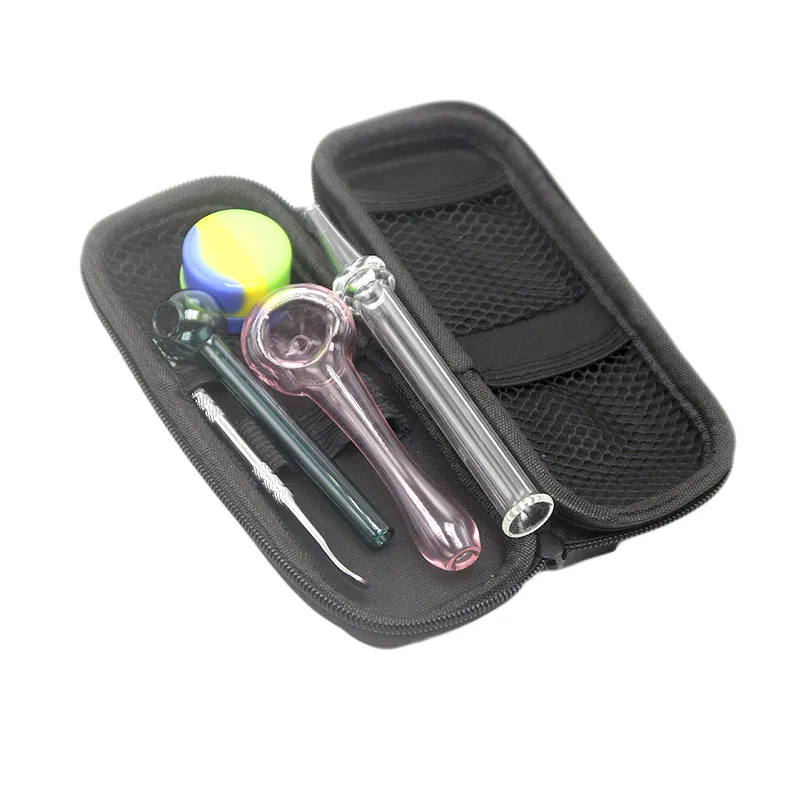 Silicone Dab Rig 6 In 1 Smoking Set Versatile Wax Oil Pipe With ...