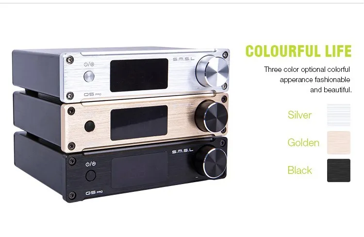 SMSL Q5 Pro 45W*2 HiFi 2.0 Pure Mini Home Digital Audio Power Amplifier ...