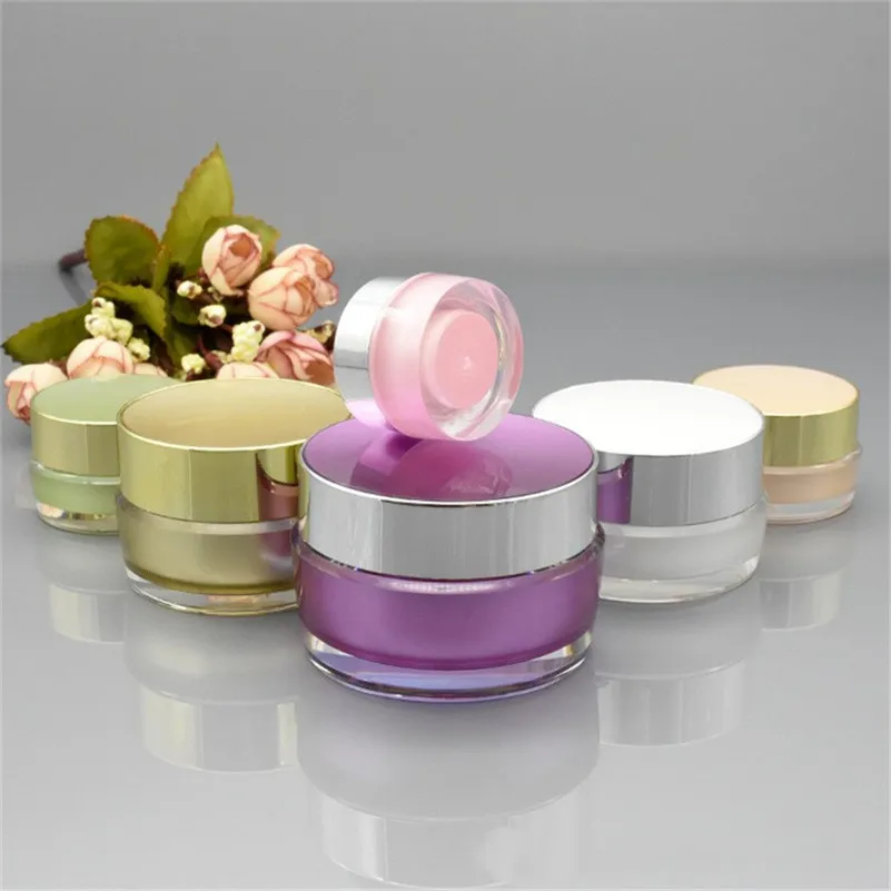 Refillable Plastic Cosmetic Container with Screw Cap for Travel 5g 10g ...