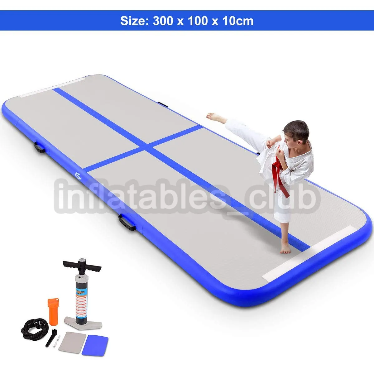 Inflatable Airtrack With Electronic Foot Pump For Inflatables 4M X 1Mx0 ...