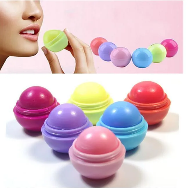 Cute Round Ball Lip Balm 3D Lipbalm Fruit Flavor Lip... From Ytlighting ...